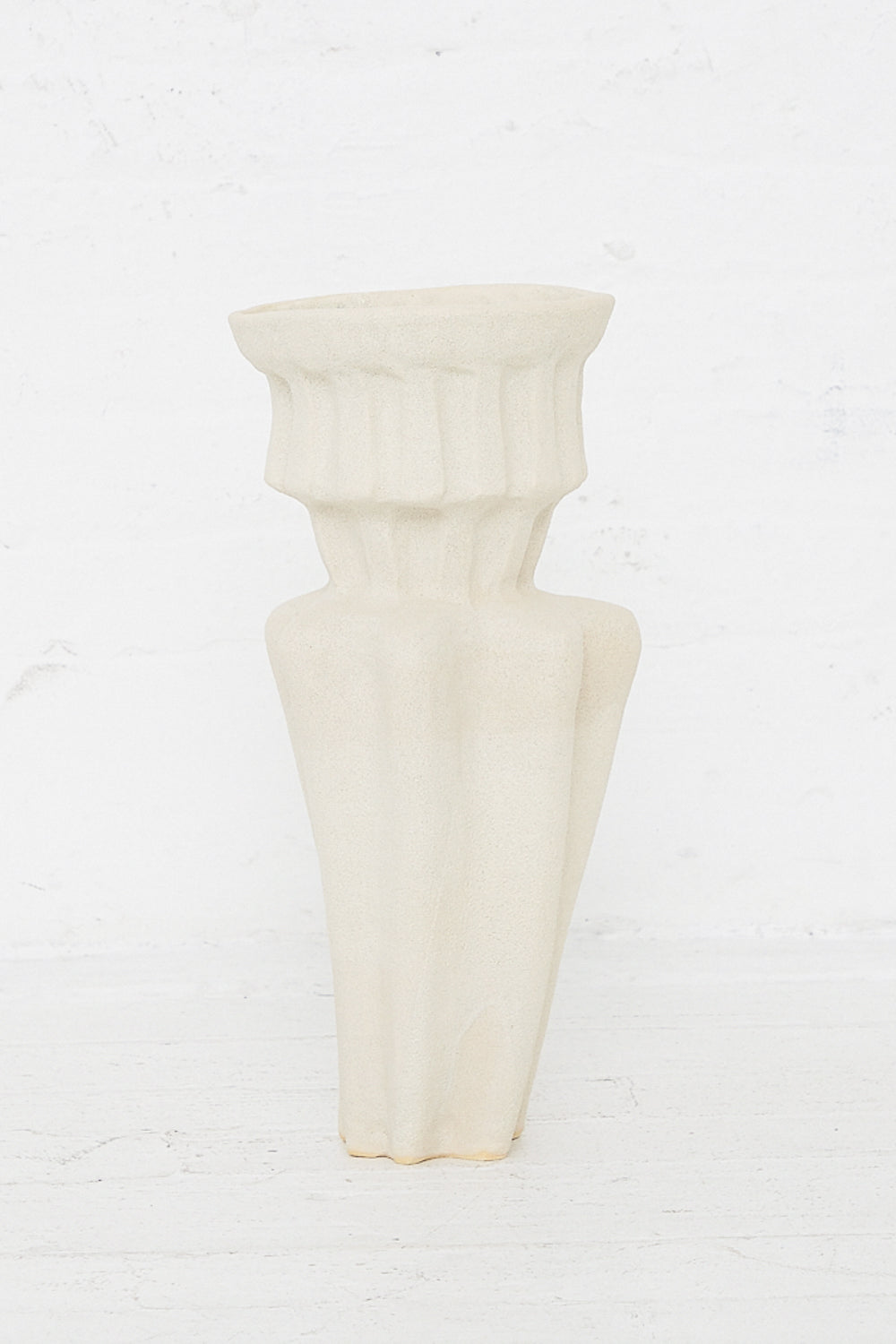 Column Vessel in White by ANK Ceramics | Oroboro Store