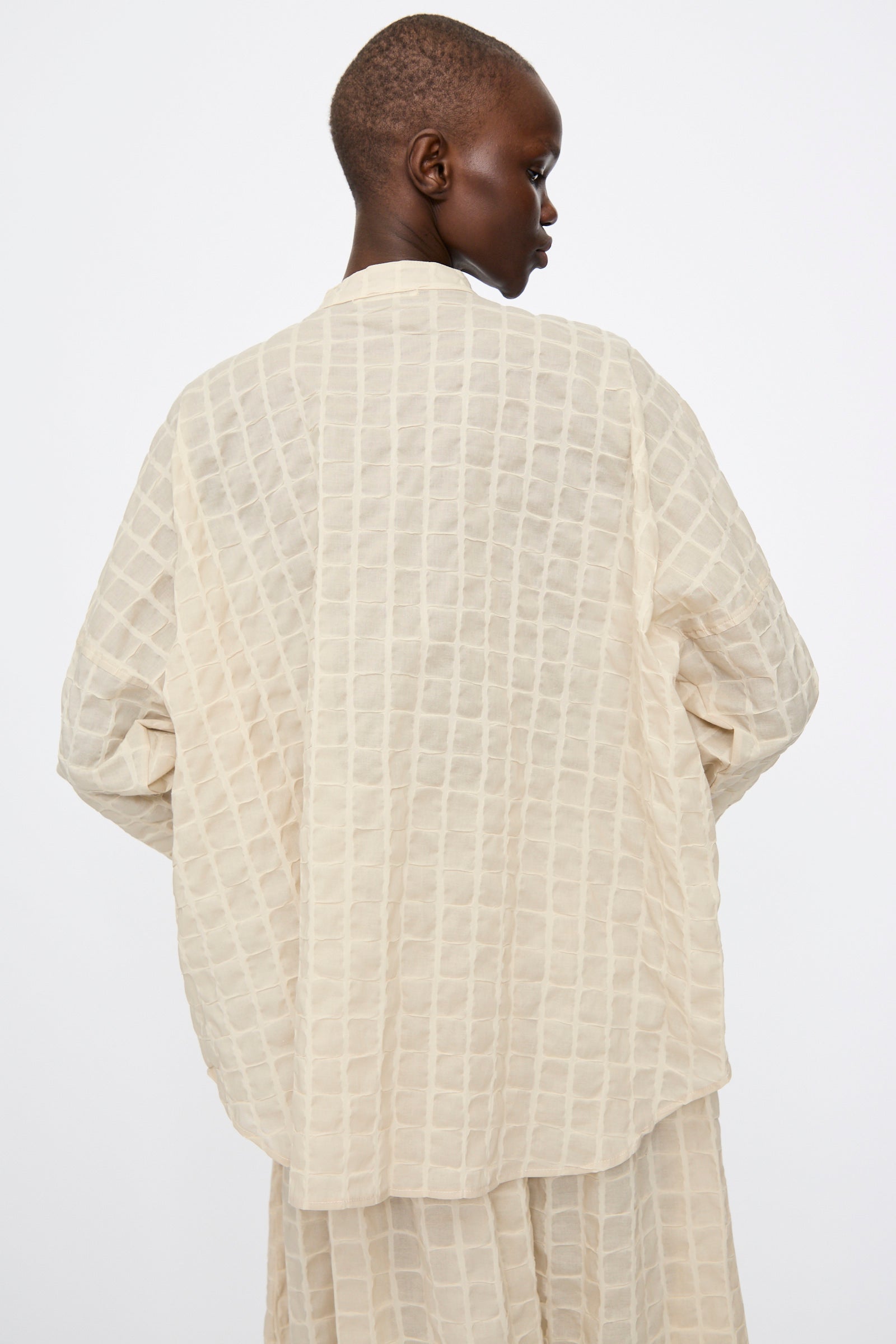 Black Crane - Ripple Finish Shirt in Beige | Oroboro Store • New York, NY