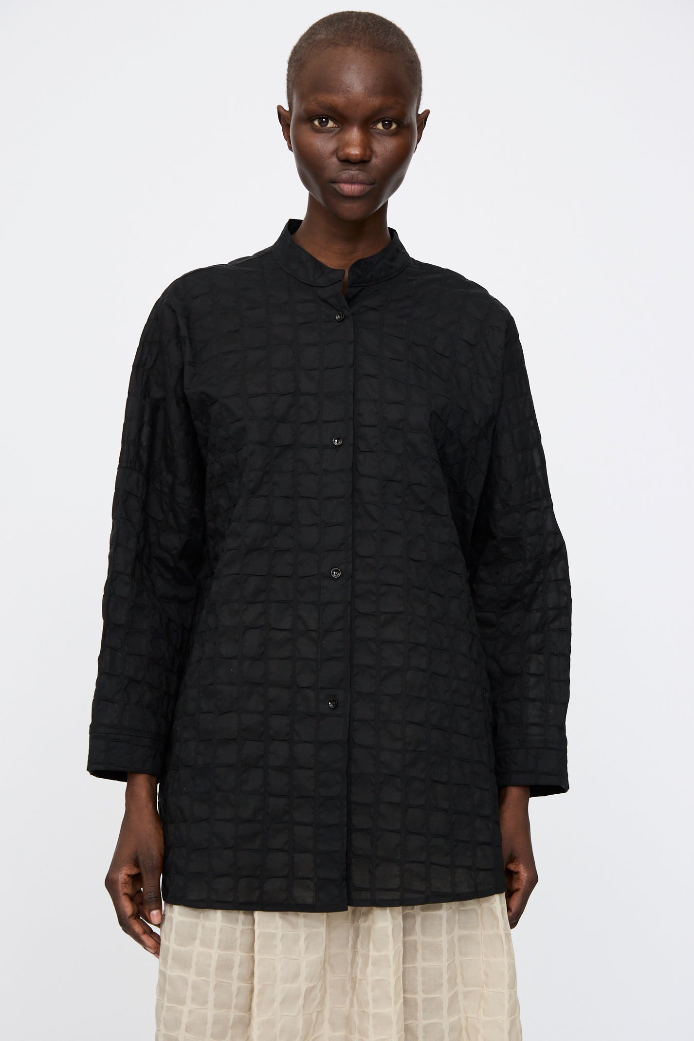 Black Crane - Ripple Finish Shirt in Black | Oroboro Store • New York, NY
