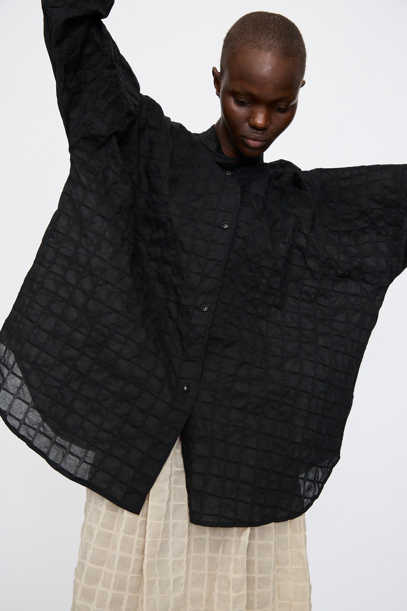 Black Crane - Ripple Finish Shirt in Black | Oroboro Store • New York, NY