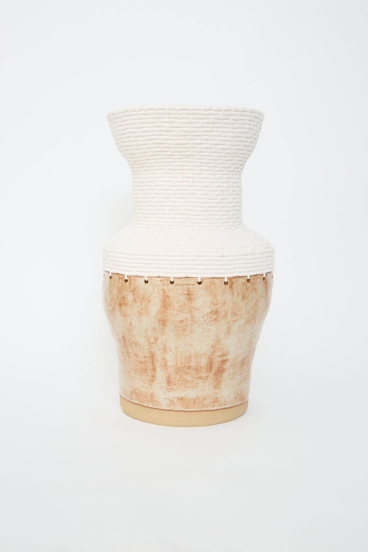 Karen Tinney - Stoneware Vessel in White and Natural • Oroboro Store ...