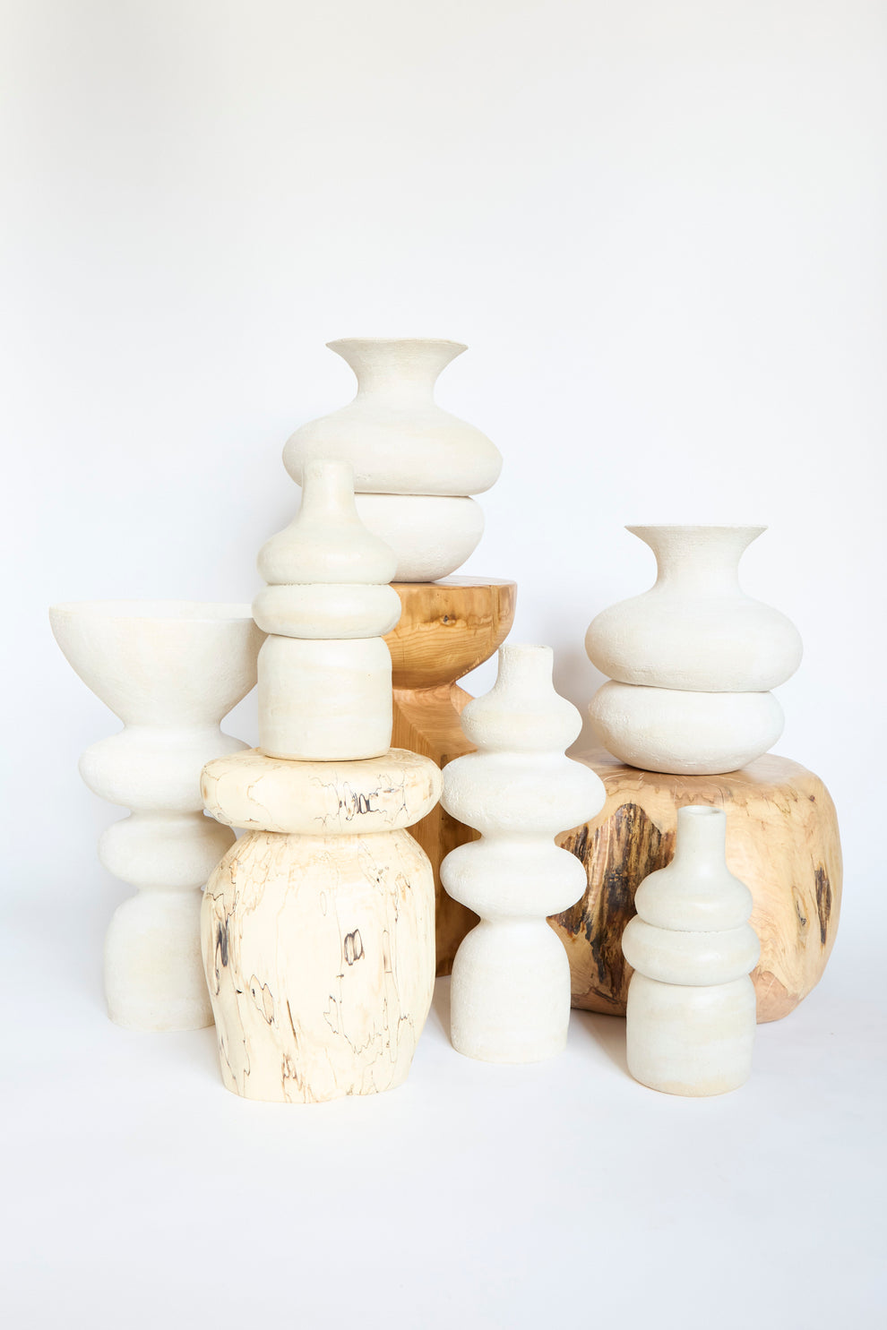 Oatmeal - Double Bottom Ceramic Vessel | Oroboro Store • New York, NY
